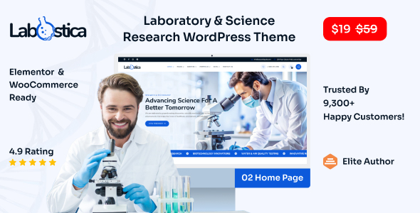 Labstica – Laboratory & Science Research WordPress Theme | ThemeMag
